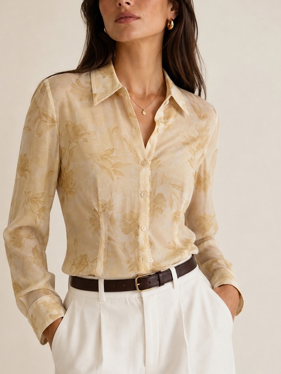 INC International Concepts | Tops | Vintage 9s Inc 00 Silk Sheer Floral ...